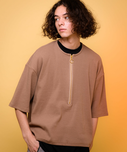 NOT CONVENTIONAL（ノットコンベンショナル）の「NOT CONVENTIONAL half zip no collar（Tシャツ/カットソー）」 - WEAR