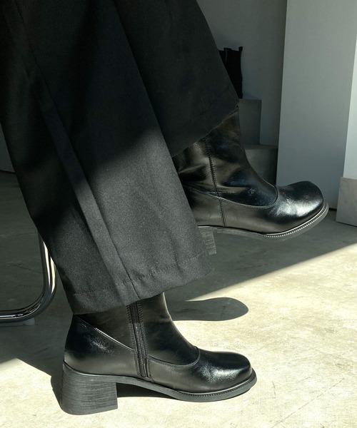 chuclla（チュクラ）の「【chuclla】Round square toe stitch boots chs96（ブーツ）」 - WEAR