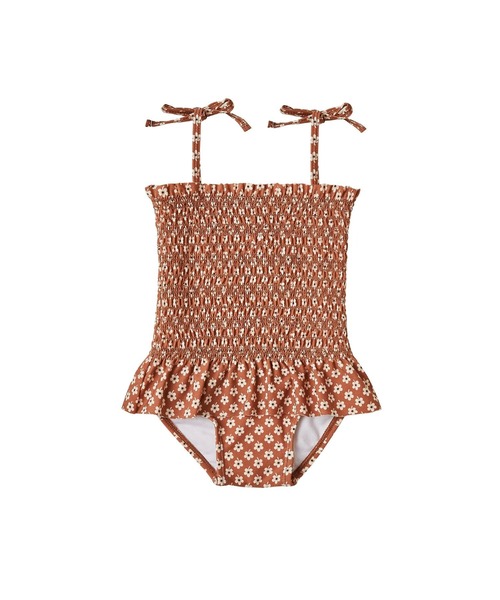 Rylee + Cru（ライリーアンドクルー）の「flower power smocked onepiece (baby size)（水着 ...