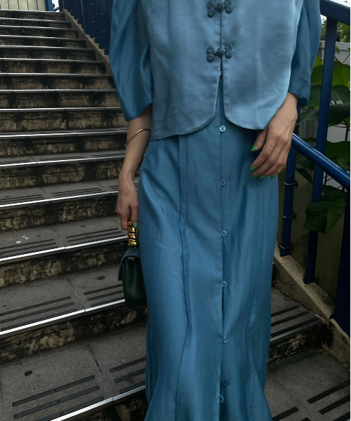 Ameri（アメリ）の「VEST SET SHEER DRESS（ワンピース）」 - WEAR