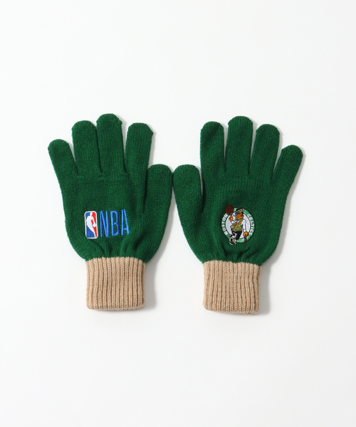 NBA（エヌビーエー）の「【Off The Court by NBA】Logo Knit Gloves（手袋）」 - WEAR