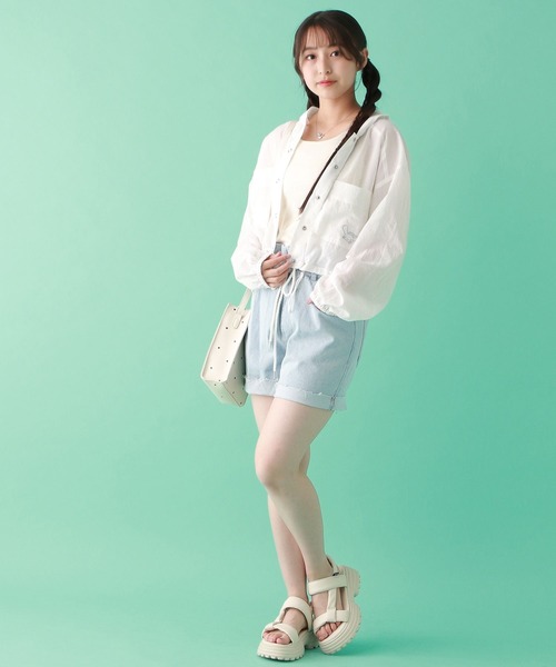 repipi armario（レピピ アルマリオ）の「【シナモロール】【接触冷感】スパンボイルパーカー（シャツ/ブラウス）」 - WEAR