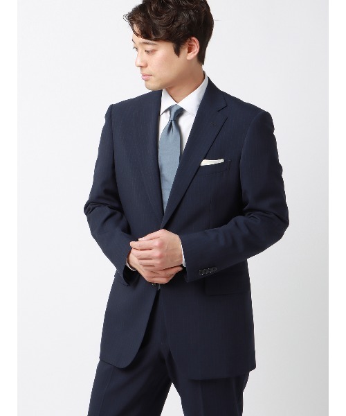 【セール】スーツ ウォッシャブル 2つボタン ストライプ IZ01（スーツセット）｜SUIT SQUARE（スーツスクエア）のファッション通販 - ZOZOTOWN