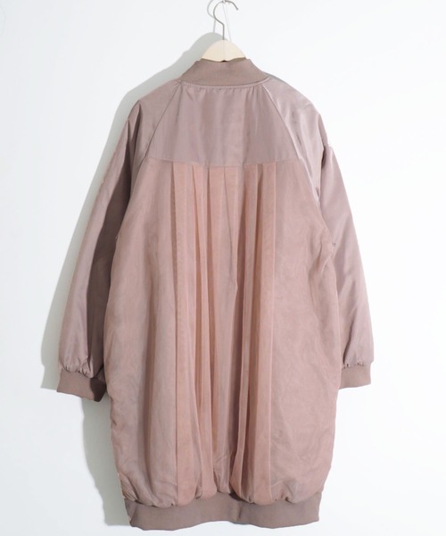 iS ScoLar（イズスカラー）の「523045：蝶花刺繍チュール重ねブルゾン（ワンピース）」 - WEAR