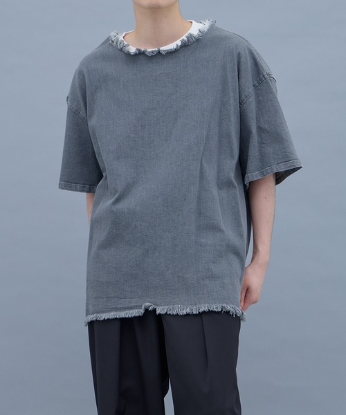 【セール】back zip denim pull over（Tシャツ/カットソー）｜UNITED TOKYO（ユナイテッドトウキョウ）の ...