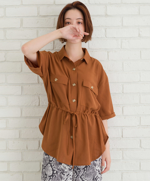 Libby&Rose（リビーアンドローズ）の「ドロストBIGシャツ（シャツ/ブラウス）」 - WEAR