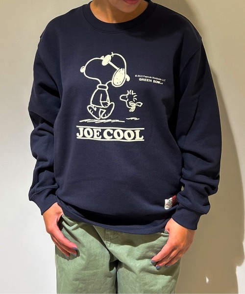 スヌーピー【SNOOPY】Crew Neck Sweat (JOECOOL柄)（Tシャツ/カットソー）｜SNOOPY×OLD BETTY'S ...