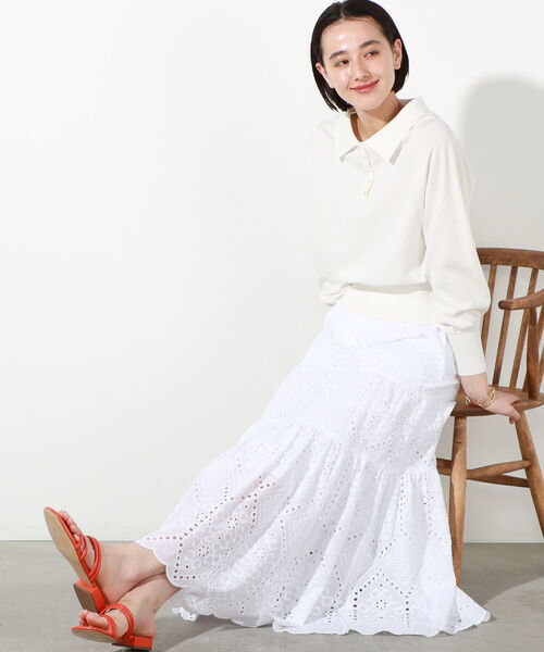 NOLLEY'S（ノーリーズ）の「前後2WAYポロプルオーバーニット（ニット/セーター）」 - WEAR