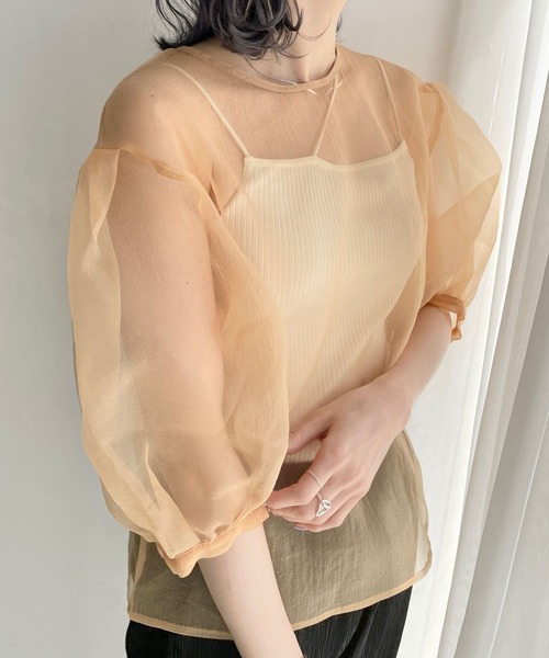 LOWRYS FARM（ローリーズファーム）の「2WAYオーガンジーブラウス5S 906582（シャツ/ブラウス）」 - WEAR