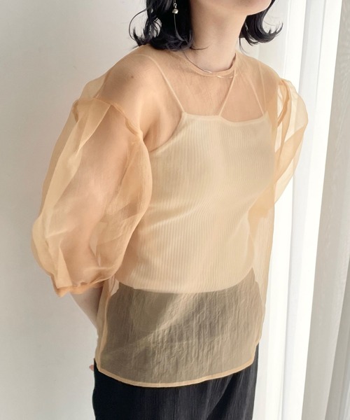 LOWRYS FARM（ローリーズファーム）の「2WAYオーガンジーブラウス5S 906582（シャツ/ブラウス）」 - WEAR