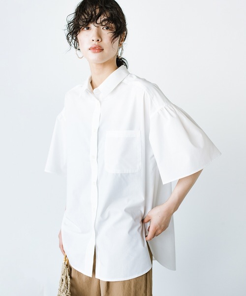 haco!（ハコ）の「ポケットに花束を忍ばせてみた！フラワームーブメントシャツ haco! FACTORY with ah(attach heart)!（シャツ/ブラウス）」 - WEAR