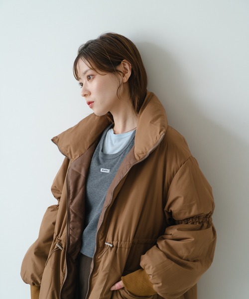 Kastane（カスタネ）の「キャンディスリーブリバーシブルミドルコート（ダウンジャケット/コート）」 - WEAR