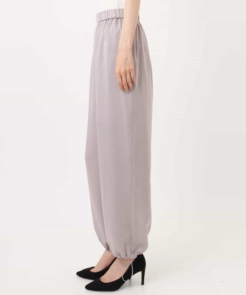 サテンヴィンテージ調ワイドパンツ/接触冷感/洗える（その他パンツ