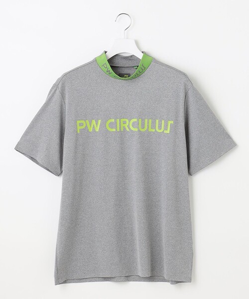 【MEN】【ストレッチ/UVケア/接触冷感/防透】バックロゴ モックネック シャツ（Tシャツ/カットソー）｜PW CIRCULUS（ピーダブリュサーキュラス）のファッション通販 - ZOZOTOWN