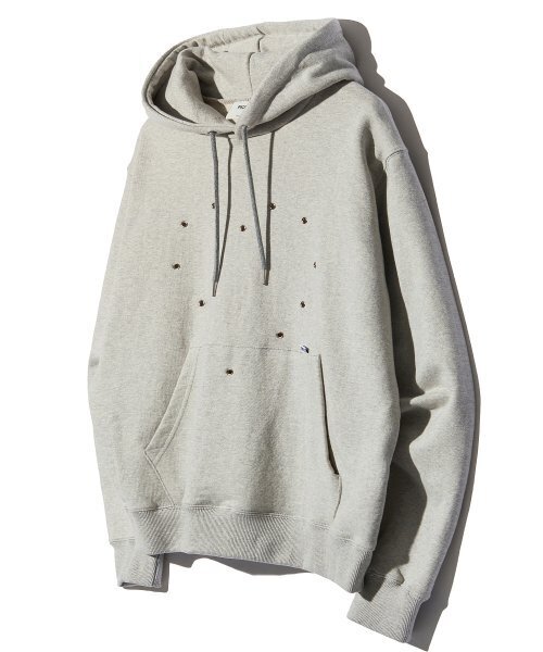 PIECEMAKER（ピースメーカー）の「HEART EYELET HOODIE (GREY) (2TYPE)（パーカー）」 - WEAR