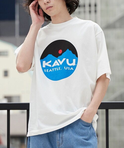 KAVU（カブー）の「KAVU（カブー）別注マウントロゴTシャツ（WEB限定カラー）（Tシャツ/カットソー）」 - WEAR