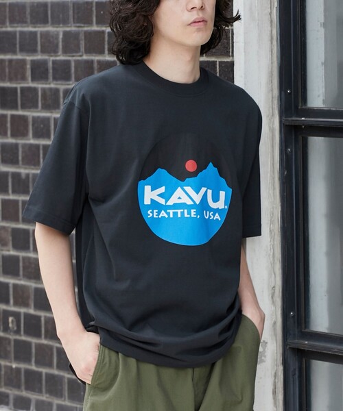 KAVU（カブー）の「KAVU（カブー）別注マウントロゴTシャツ（WEB限定カラー）（Tシャツ/カットソー）」 - WEAR