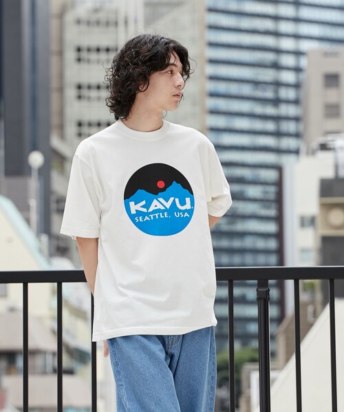 KAVU（カブー）の「KAVU（カブー）別注マウントロゴTシャツ（WEB限定カラー）（Tシャツ/カットソー）」 - WEAR