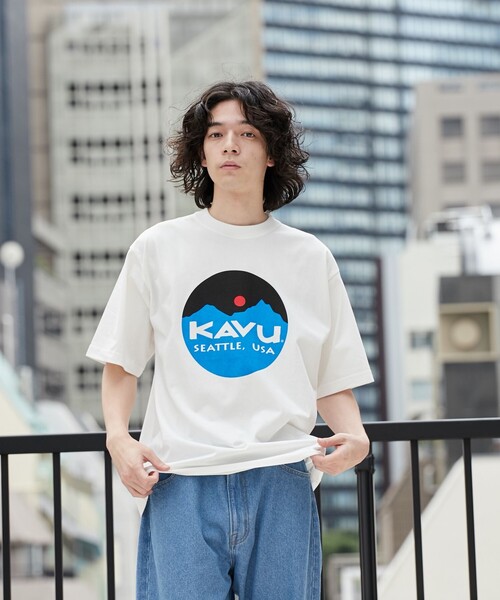 KAVU（カブー）の「KAVU（カブー）別注マウントロゴTシャツ（WEB限定カラー）（Tシャツ/カットソー）」 - WEAR