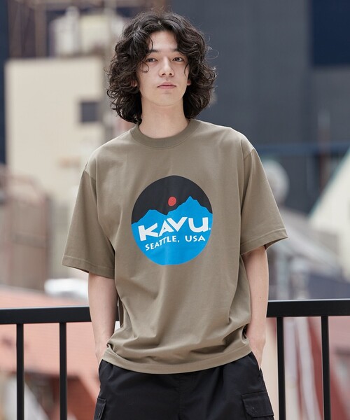 KAVU（カブー）の「KAVU（カブー）別注マウントロゴTシャツ（WEB限定カラー）（Tシャツ/カットソー）」 - WEAR