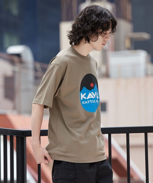 KAVU（カブー）の「KAVU（カブー）別注マウントロゴTシャツ（WEB限定カラー）（Tシャツ/カットソー）」 - WEAR