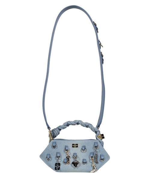 GANNI（ガニー）の「GANNI BOU BAG MINI WASHED DENIM CHARMS（ショルダーバッグ）」 - WEAR