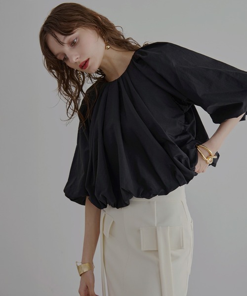 【セール】Balloon Gather Blouse（シャツ/ブラウス）｜MIELI INVARIANT（ミエリインヴァリアント）のファッション通販 - ZOZOTOWN
