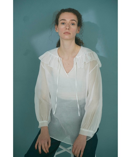 Heriter（エリテ）の「フリルカラーブラウス(2023AW)（シャツ/ブラウス）」 - WEAR