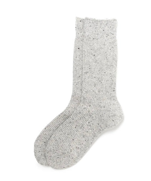 hobo（ホーボー）の「HOBO / ホーボー NEP CREW SOCKS A/PE/C/PU (HB-SO4001) ネップソックス ...