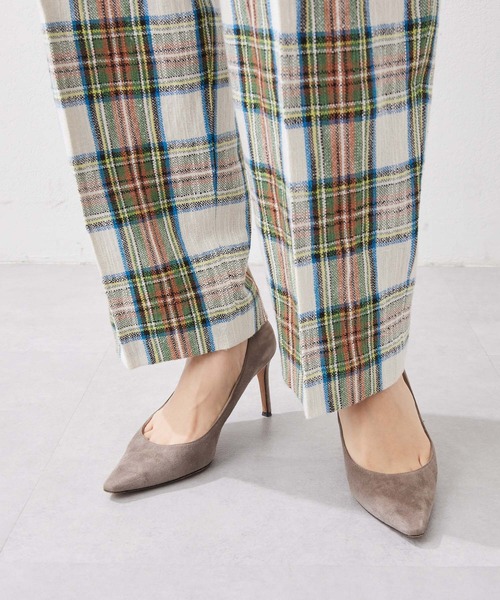 Whim Gazette（ウィムガゼット）の「チェックリネンパンツ（スラックス）」 - WEAR