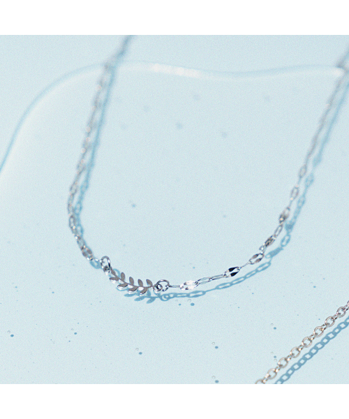 Holly Leaf Point Flat Chain Necklace (C2403-AN810_SV)（ネックレス）｜JBANS ...