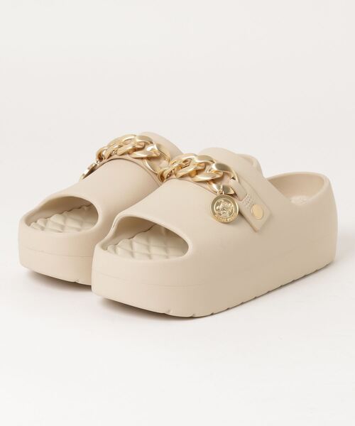 ABC-MART（エービーシーマート）の「byA バイエー PL-EVA BELT 4 プラットEVAベルトサンダル4 BYA52003 BEIGE（サンダル）」 - WEAR