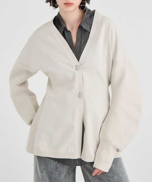 RITAN（リタン）の「【RITAN/リタン】Arch Sleeve Knit Cardican/アーチスリーブニットカーディガン（ニット ...
