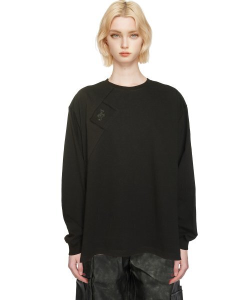 Ep.6 Long sleeve Music logo slash cut Black top No.13（Tシャツ/カットソー）｜2113 ...