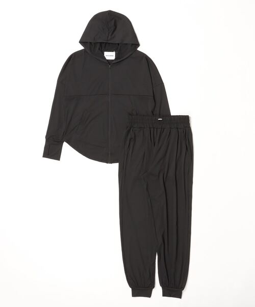 SETUP7（セットアップセブン）の「【SETUP7】ブラジャー＆パンツ＆パーカー ジム/フィットネス/ヨガ/ピラティス ウェア3点セット KNF040（スポーツグッズ）」 - WEAR