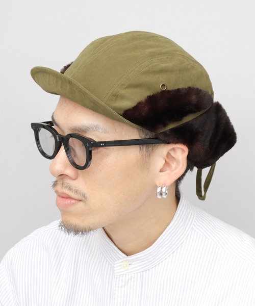 ReqHatter（レックハッター）の「起毛ポリエステル ショートブリム ファー ハンターキャップ（キャップ）」 - WEAR