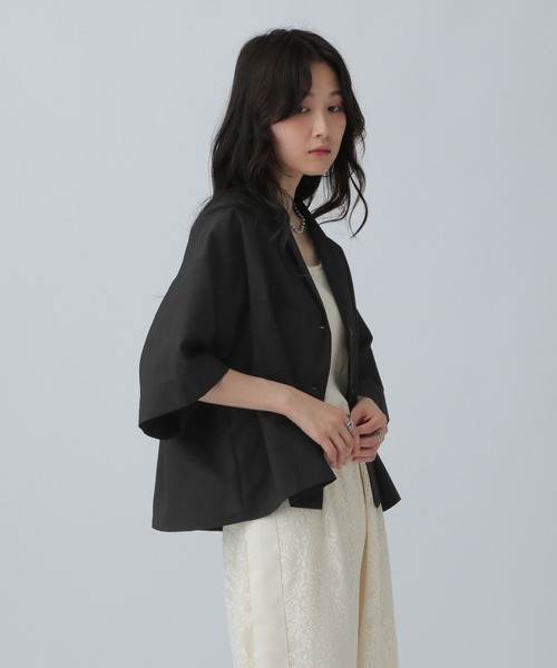 LEPSIM（レプシィム）の「オープンカラーショートシャツ2 573137（シャツ/ブラウス）」 - WEAR