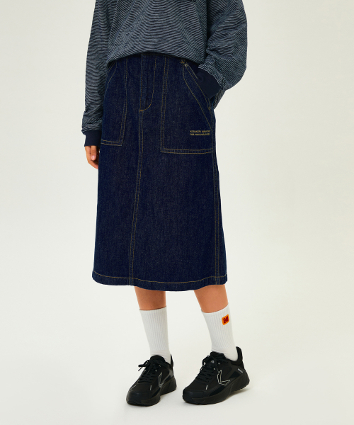 Kodakuri Denim Skirt NAVY（スカート）｜KODAK（コダック）のファッション通販 - ZOZOTOWN