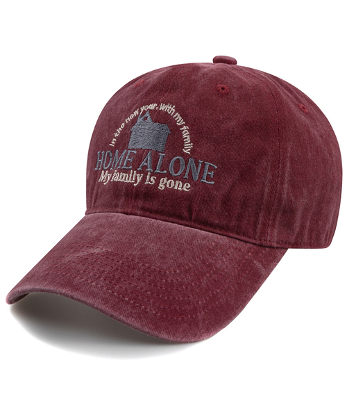 HOME ALONE STONE WASHED CAP-BURGUNDY（キャップ）｜OPEN ATTITUDE（オープンアティチュード）の ...