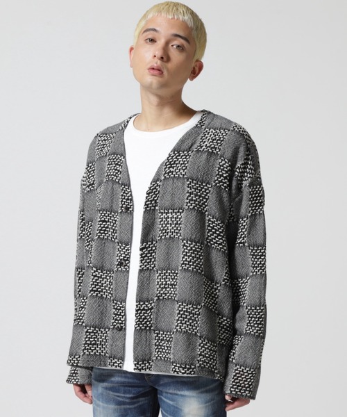 LUSOR（ルーソル）の「LUSOR（ルーソル）WOOL CHECK CD ウールチェックカーディガン（カーディガン/ボレロ）」 - WEAR