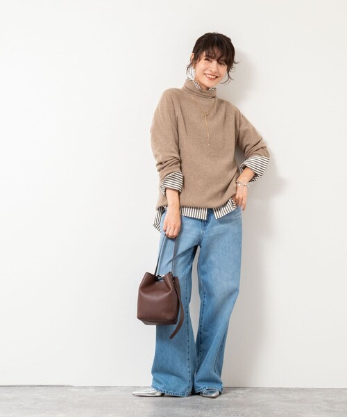 セール】PUREカシミヤタートルネックニット（ニット/セーター）｜Rie