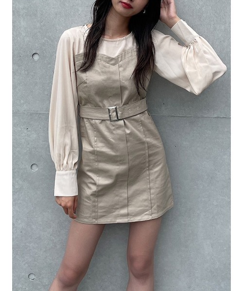 ENVYM（アンビー）の「異素材コンビAIO（つなぎ/オールインワン）」 - WEAR