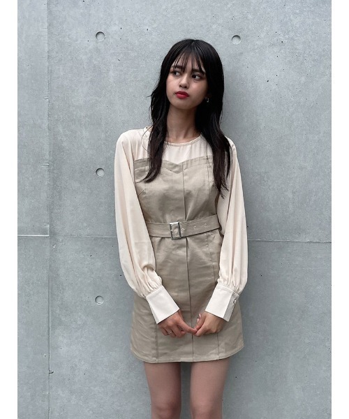 ENVYM（アンビー）の「異素材コンビAIO（つなぎ/オールインワン）」 - WEAR