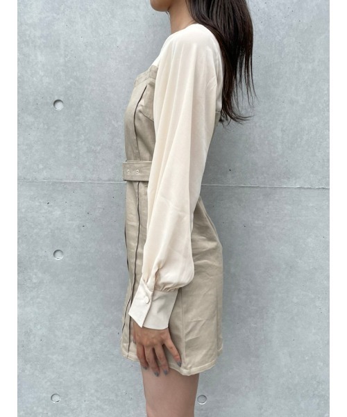 ENVYM（アンビー）の「異素材コンビAIO（つなぎ/オールインワン）」 - WEAR