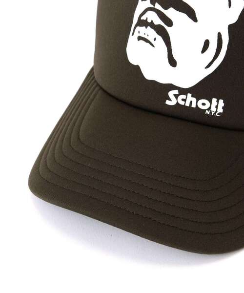 schott（ショット）の「Schott/ショット/DOG PRINT MESH CAP/ドッグプリント メッシュキャップ（キャップ）」 - WEAR