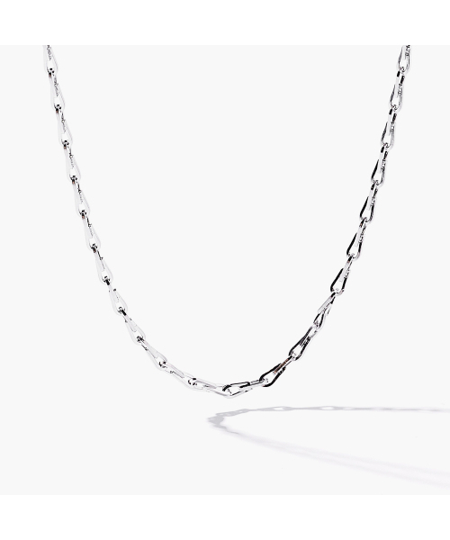 Long Claps Slim Chain Necklace (C2503-AN922_SV)（ネックレス）｜JBANS CLASSIC ...