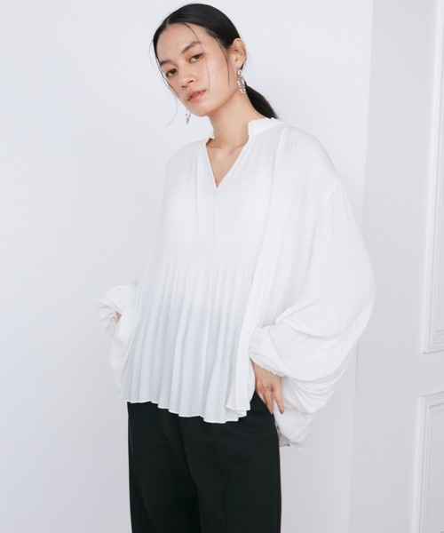 【セール】プリーツブラウス《la veille by SUPERIOR CLOSET》（シャツ/ブラウス）｜INED（イネド）のファッション通販 - ZOZOTOWN