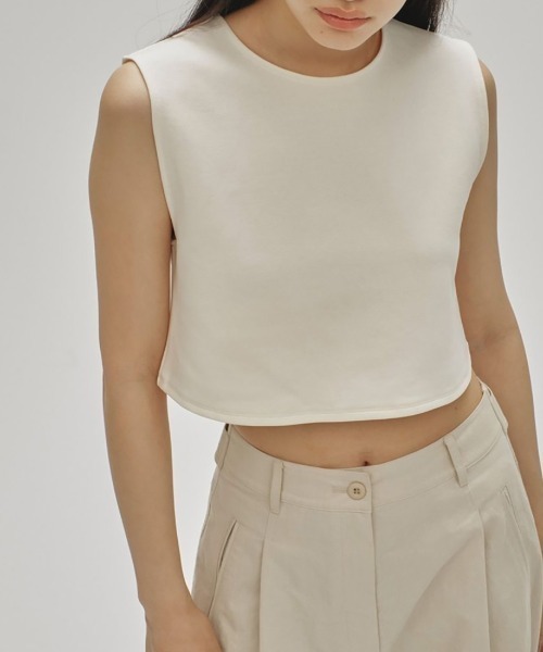 TODAYFUL（トゥデイフル）の「[TODAYFUL/トゥデイフル] スムース ショートトップス（ベスト）」 - WEAR