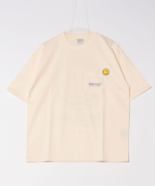 SMILEY FACE（スマイリーフェイス）の「(GV)SMILEY FACEオーバーサイズ ヘビーウエイト半袖Tシャツ（Tシャツ/カットソー ...