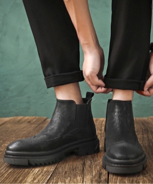 Burner（バーナー）の「【OKUOKU 0909】チェルシー ブーツ oku-shoes-628416272032-110（ブーツ ...